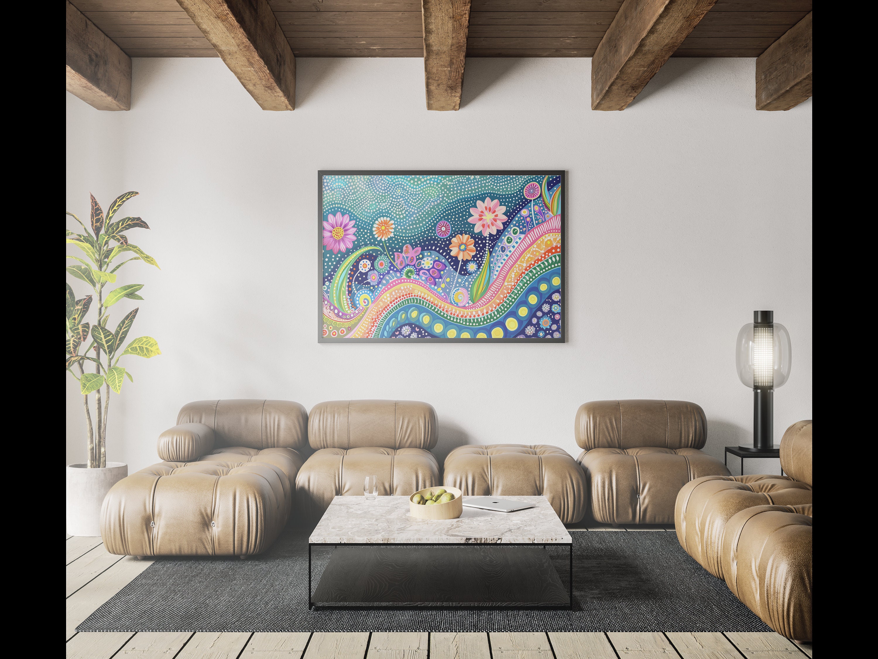 Aboriginal Wall Decor, Aboriginal Digital Art, Australian Aboriginal ...