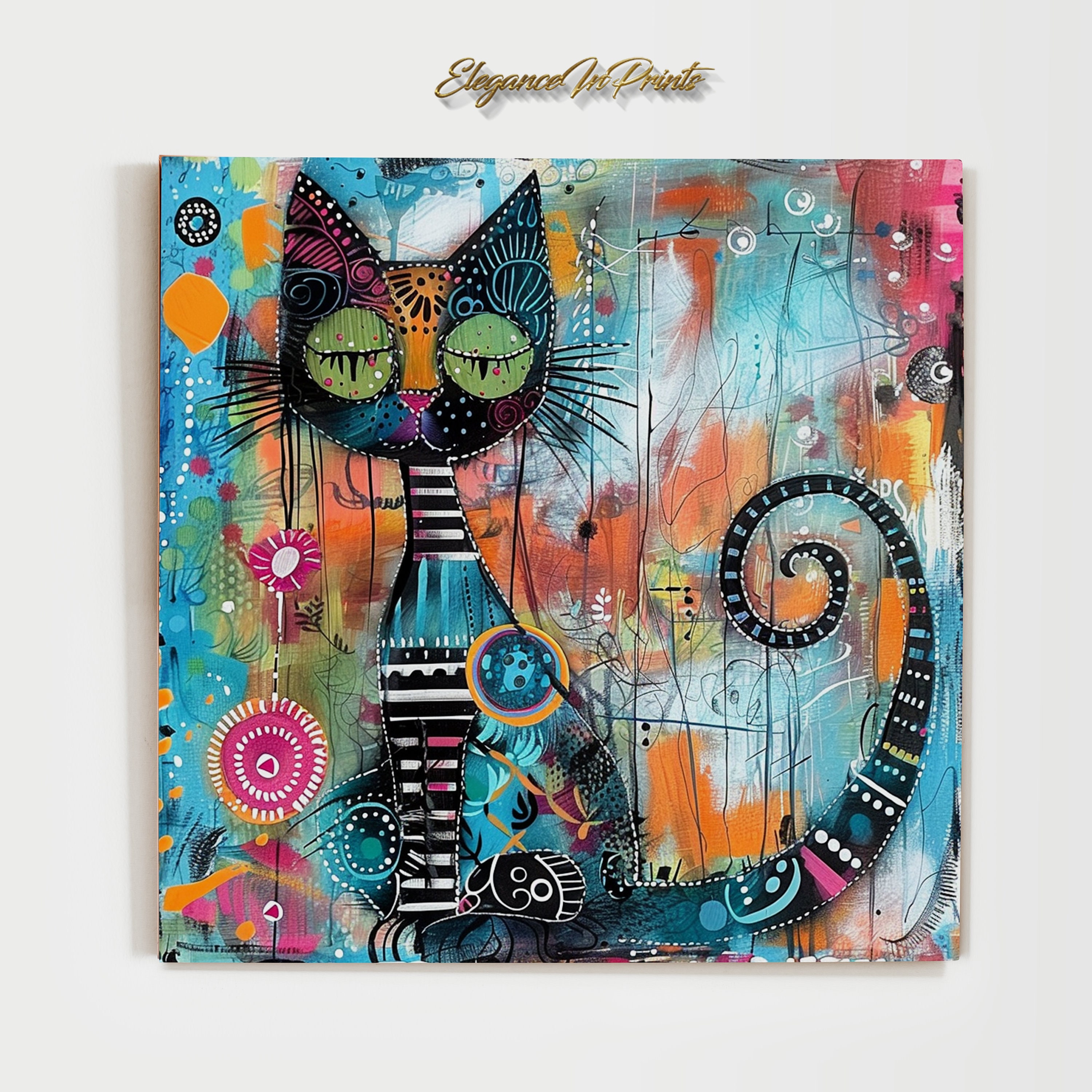 Cat Art Print, Cat Print, Cat Wall Art, Cat Wall Decor, Cat Wall ...