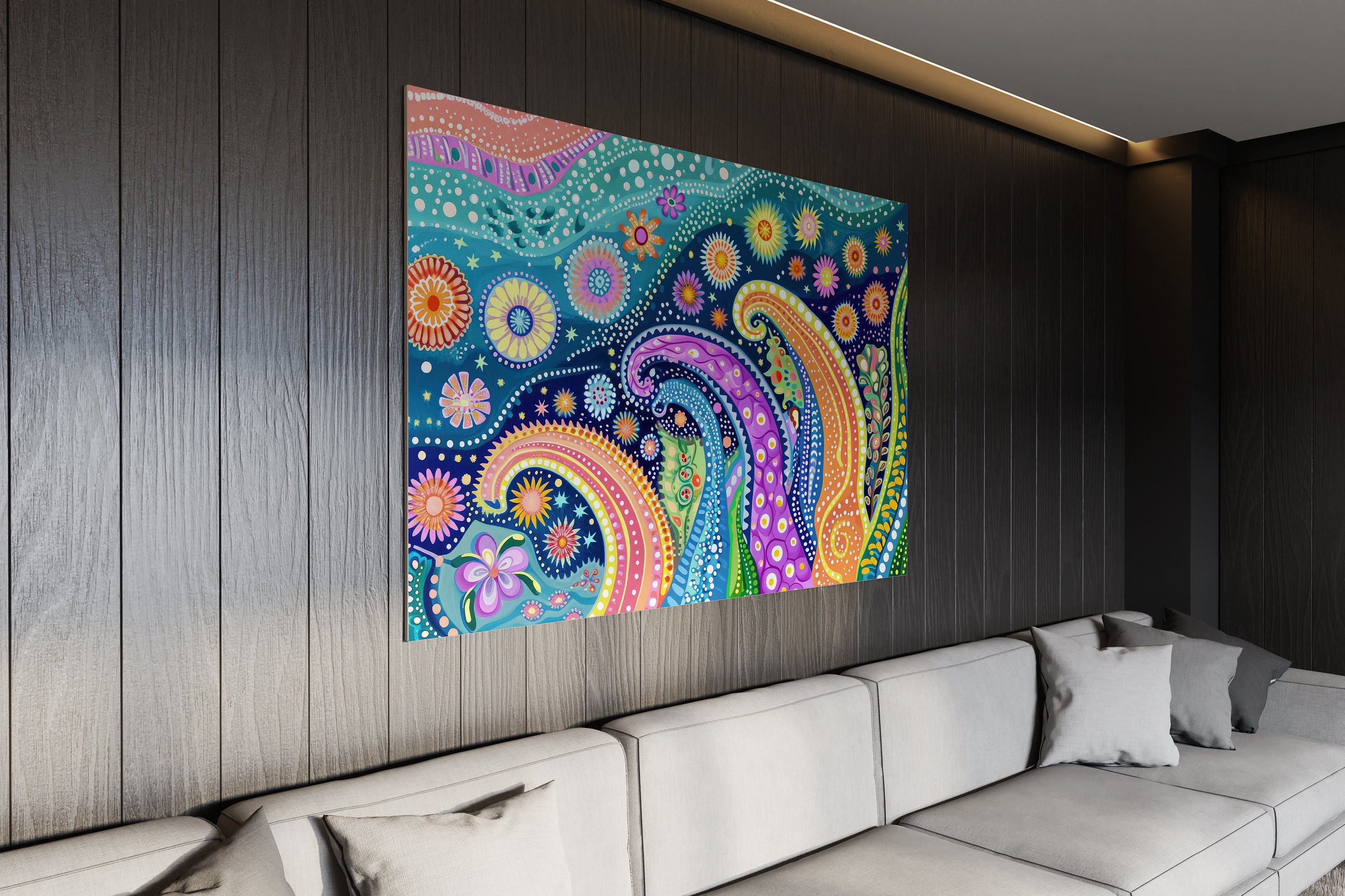 Aboriginal Wall Decor, Aboriginal Digital Art, Australian Aboriginal ...