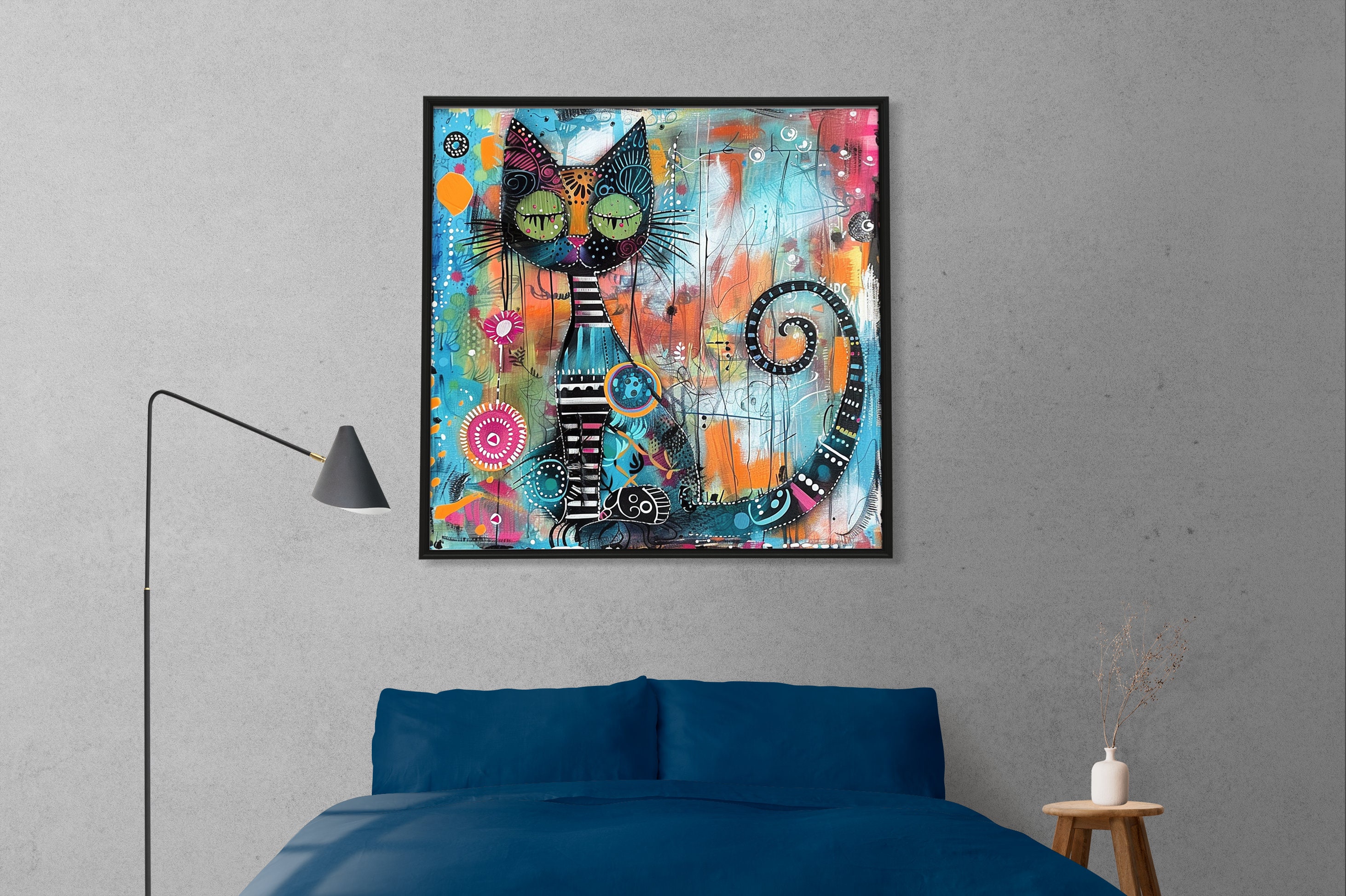 Cat Art Print, Cat Print, Cat Wall Art, Cat Wall Decor, Cat Wall ...