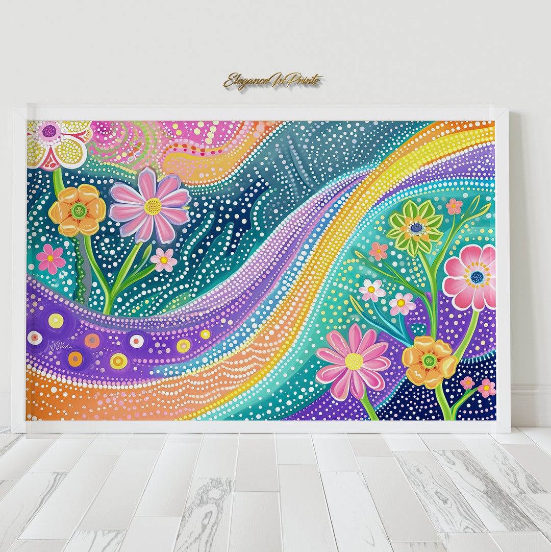 Aboriginal Wall Decor, Aboriginal Digital Art, Australian Aboriginal ...