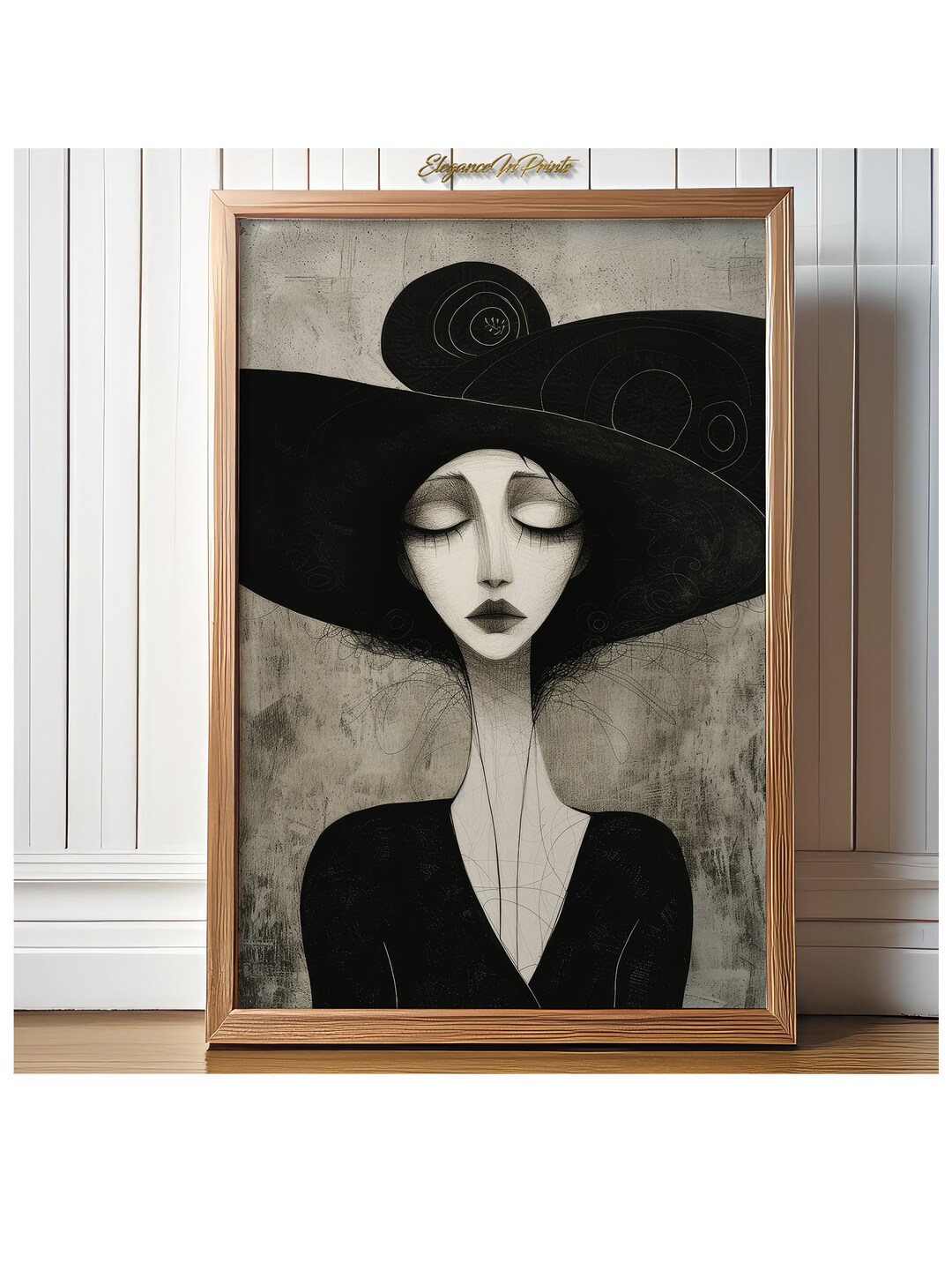 Woman Portrait Modern Art Print, Woman Portrait Art, Woman Face ...