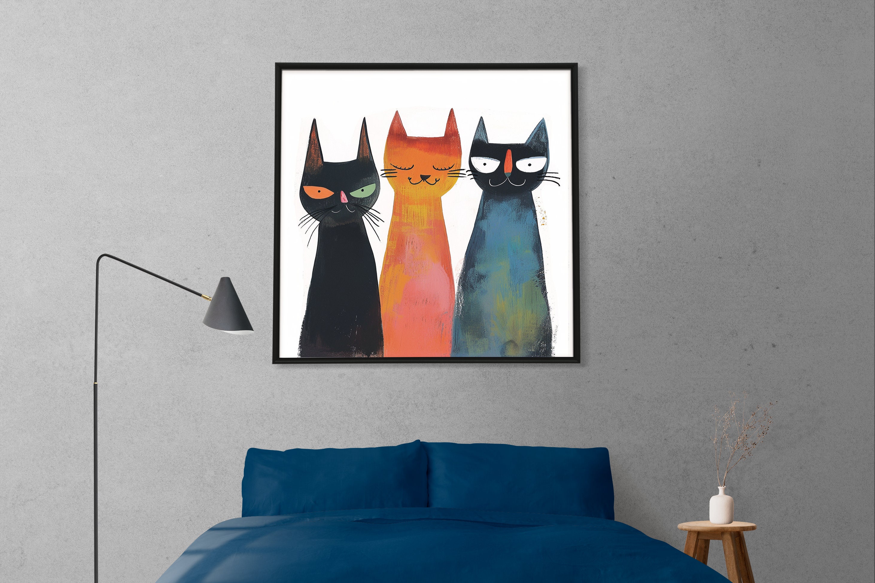 Cat Art Print, Cat Print, Cat Wall Art, Cat Wall Decor, Cat Wall ...