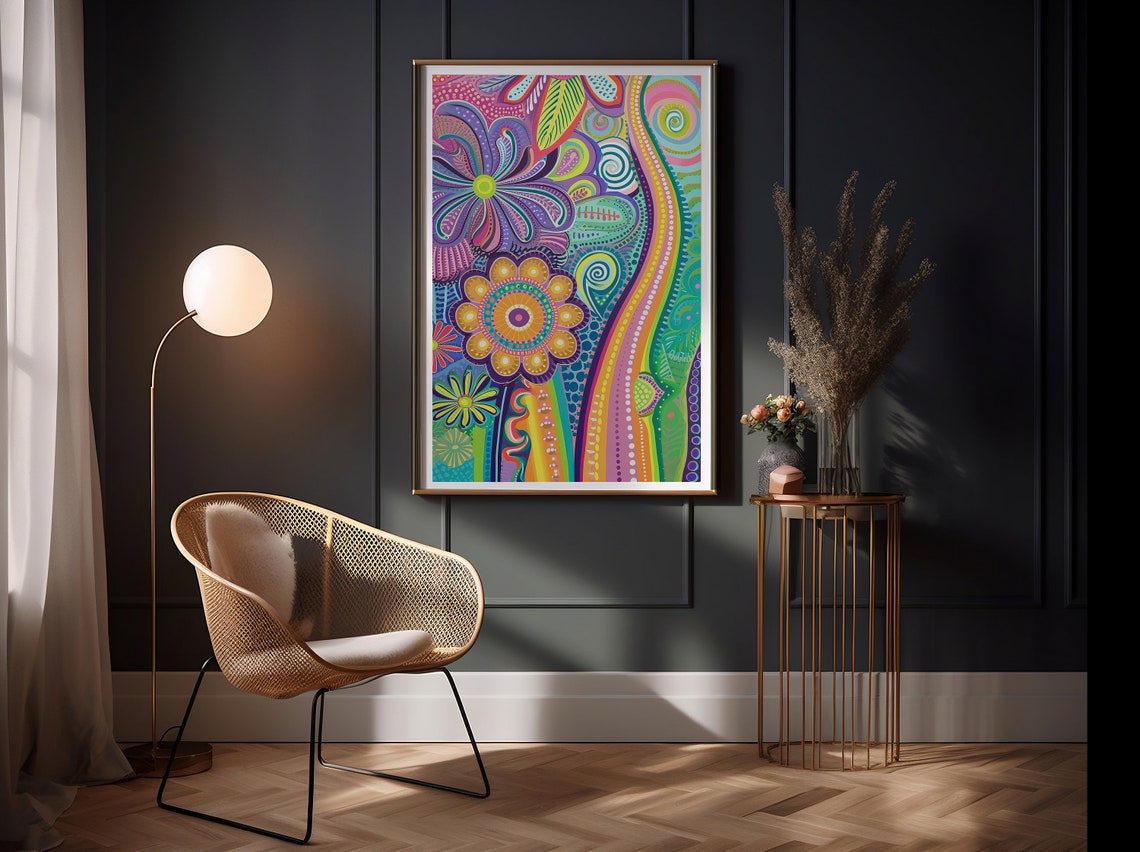 Aboriginal Wall Decor, Aboriginal Digital Art, Australian Aboriginal ...