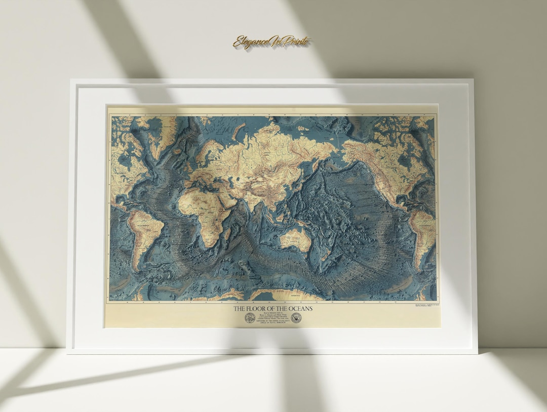 World Map Print, Digital World Map, Download World Map With Countries ...