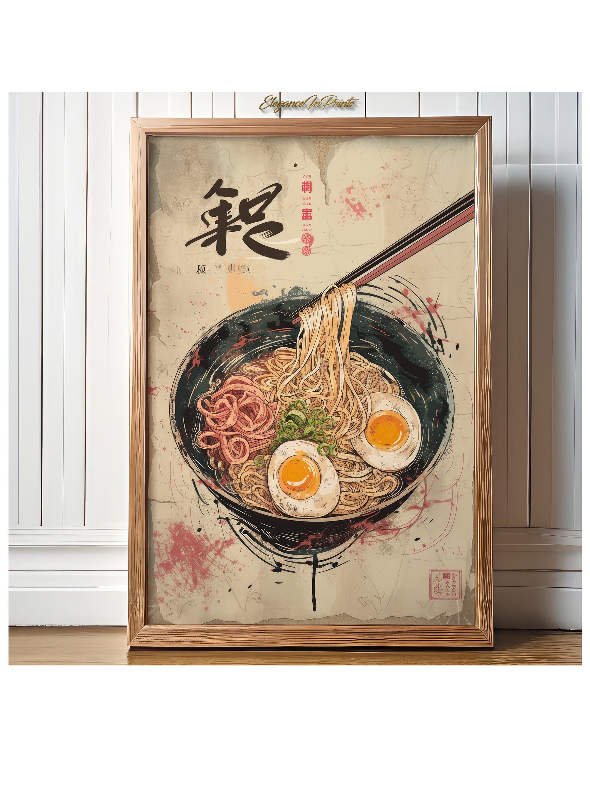 Ramen Poster, Japanese Poster, Ramen Wall Art, Japanese Print, Food ...