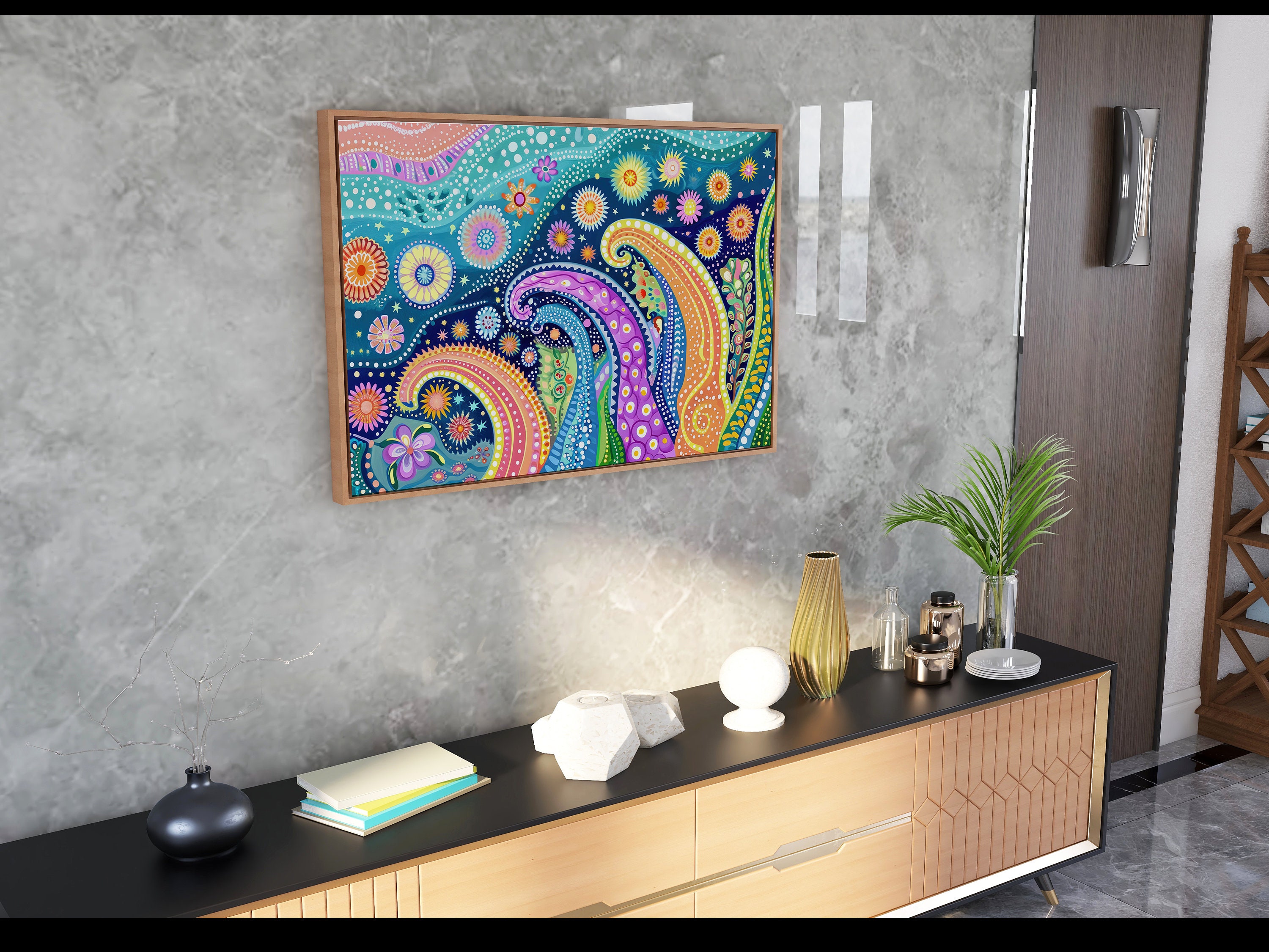 Aboriginal Wall Decor, Aboriginal Digital Art, Australian Aboriginal ...