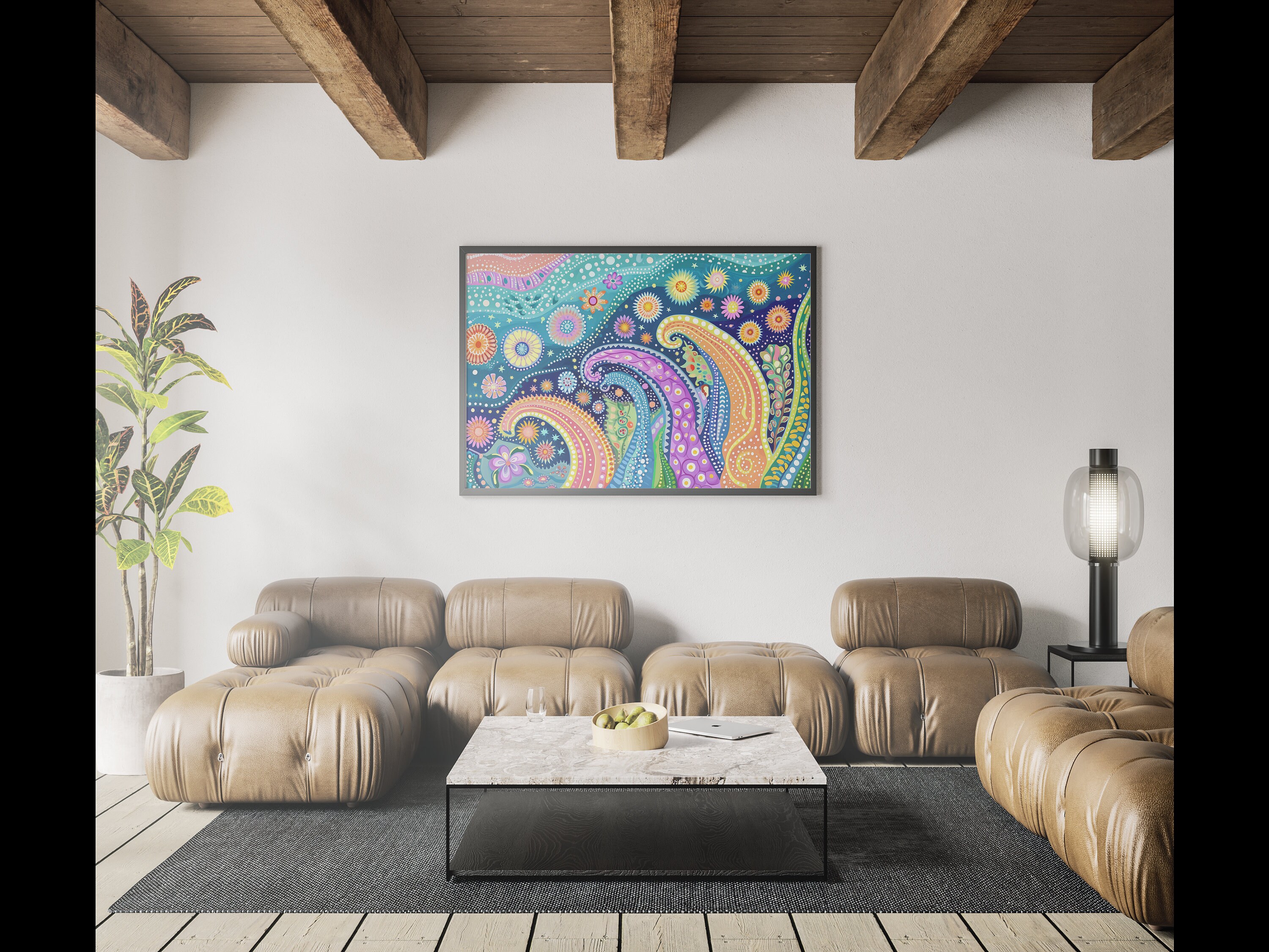 Aboriginal Wall Decor, Aboriginal Digital Art, Australian Aboriginal ...