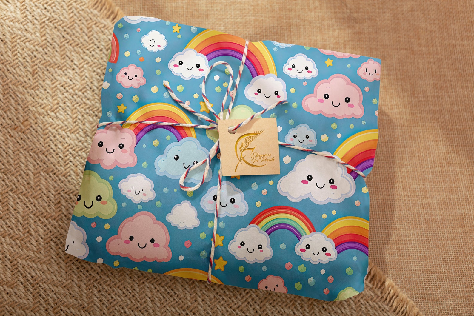 Rainbow Digital Paper Rainbow Star Digital Paper Rainbow Background ...