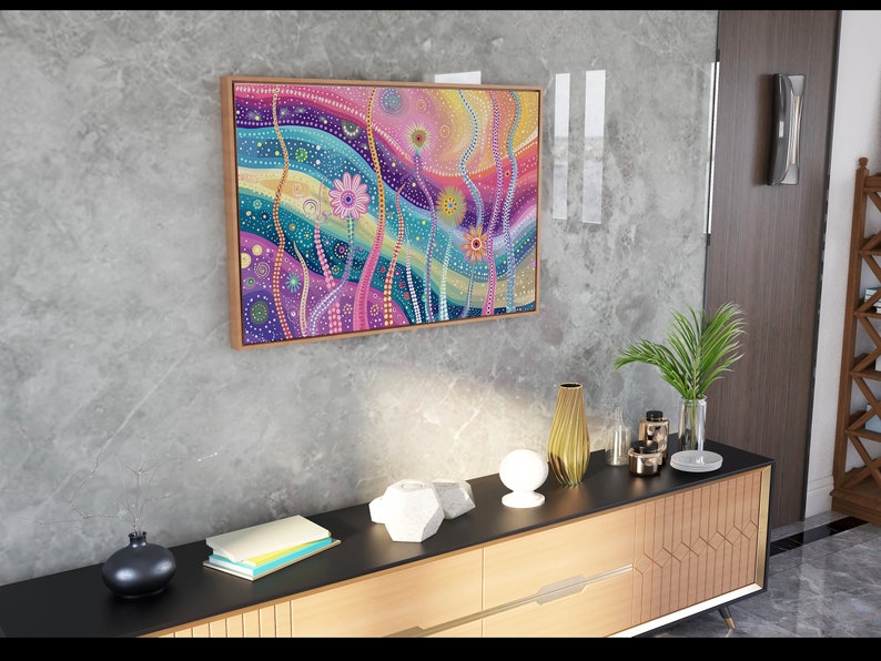 Aboriginal Wall Decor, Aboriginal Digital Art, Australian Aboriginal ...