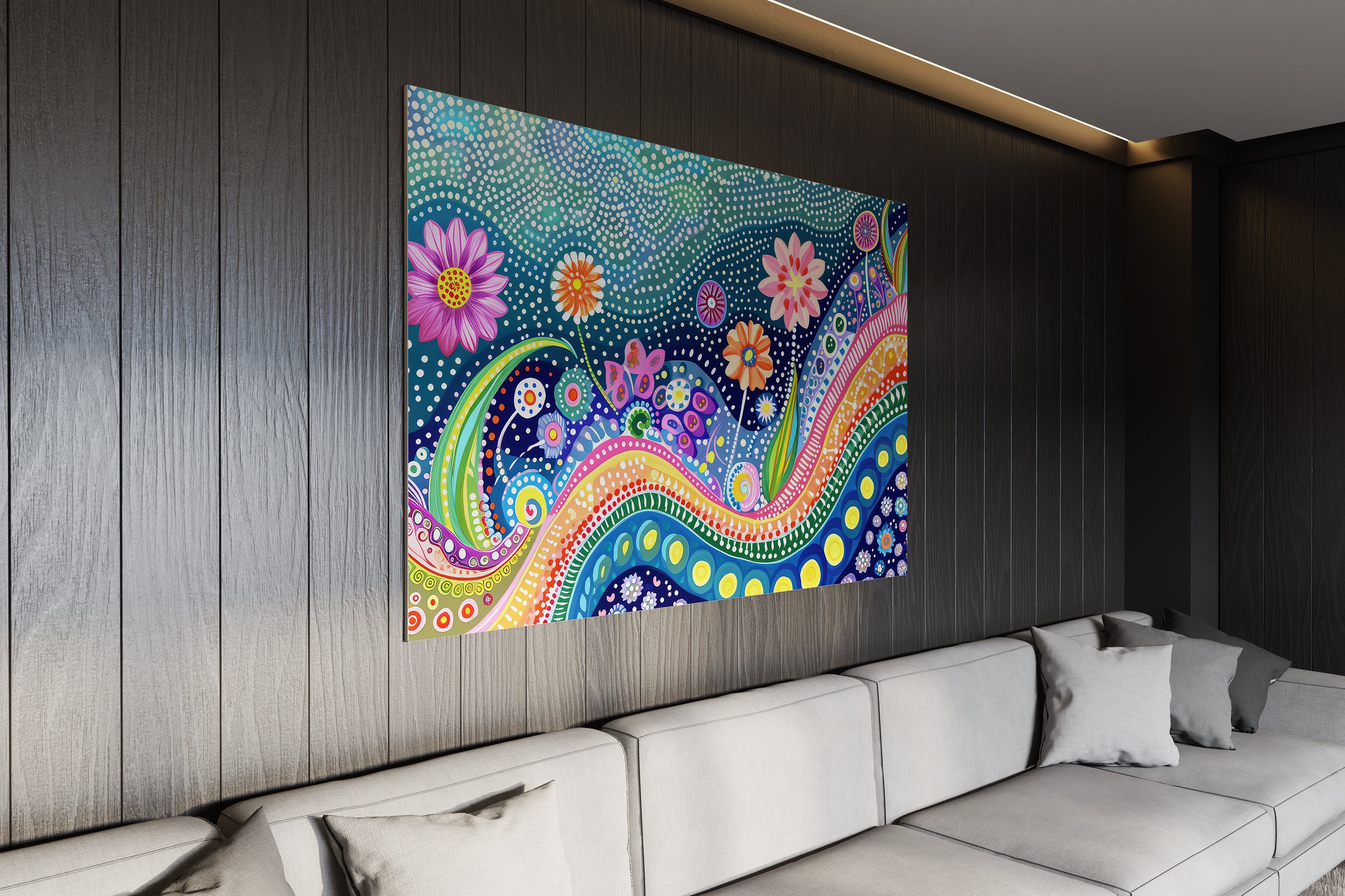 Aboriginal Wall Decor, Aboriginal Digital Art, Australian Aboriginal ...