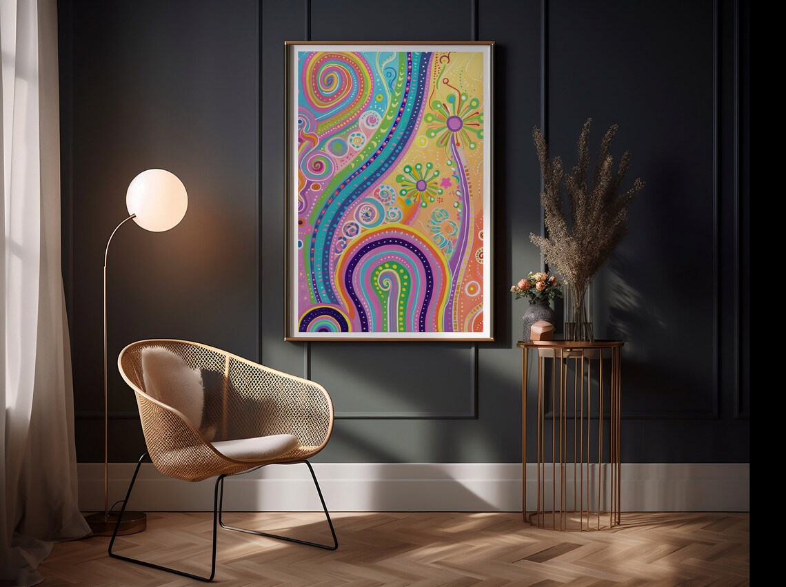 Aboriginal Wall Decor, Aboriginal Digital Art, Australian Aboriginal ...