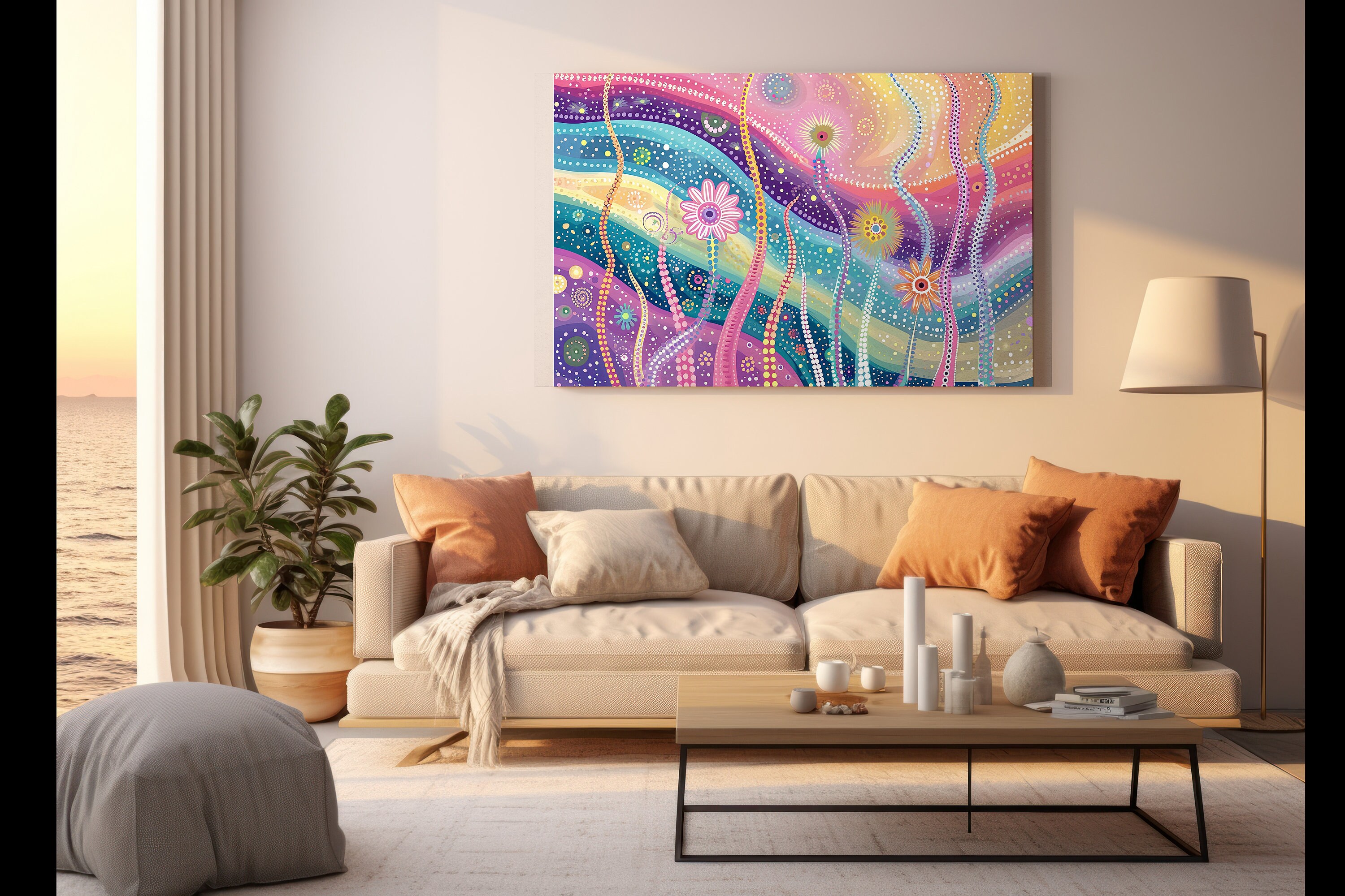 Aboriginal Wall Decor, Aboriginal Digital Art, Australian Aboriginal ...