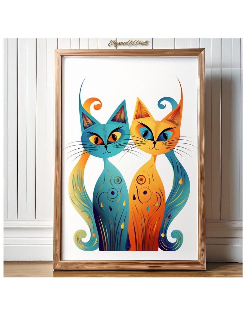 Cat Art Print, Cat Print, Cat Wall Art, Cat Wall Decor, Cat Wall ...