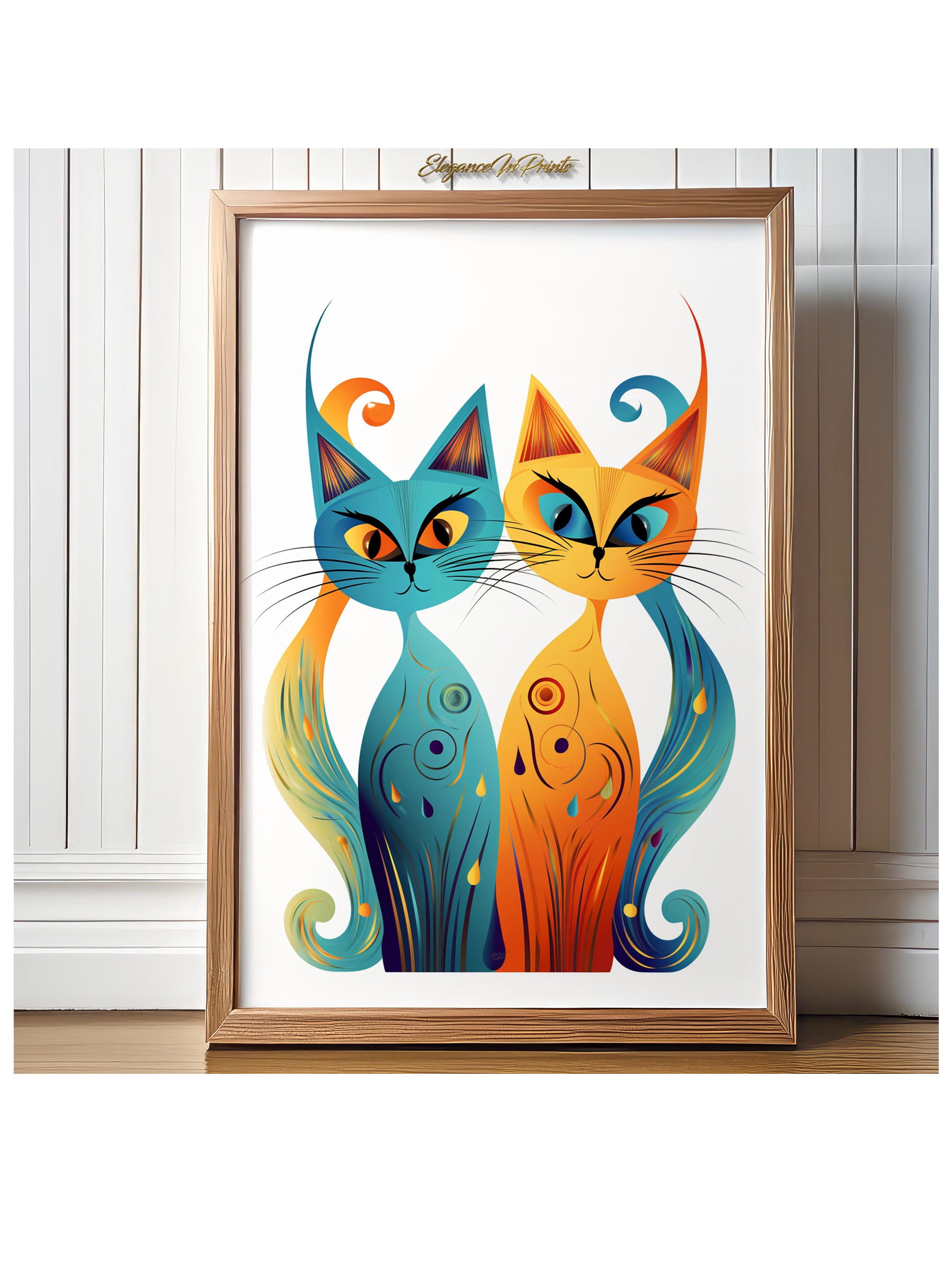 Cat Art Print, Cat Print, Cat Wall Art, Cat Wall Decor, Cat Wall ...
