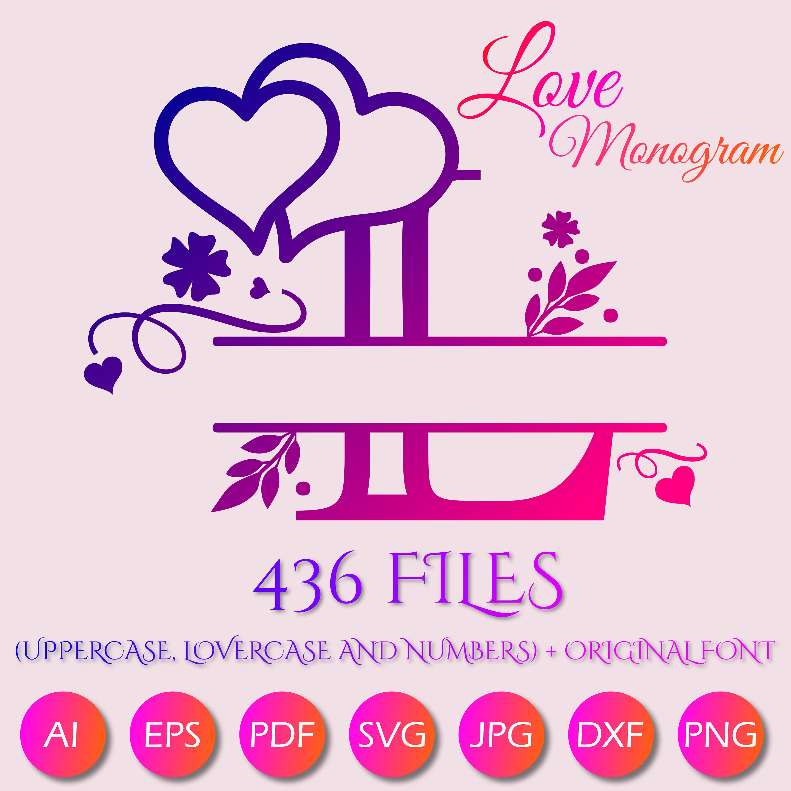 Love Monogram, Love Font Style, Love Font Symbol, Love Heart Font, Love ...