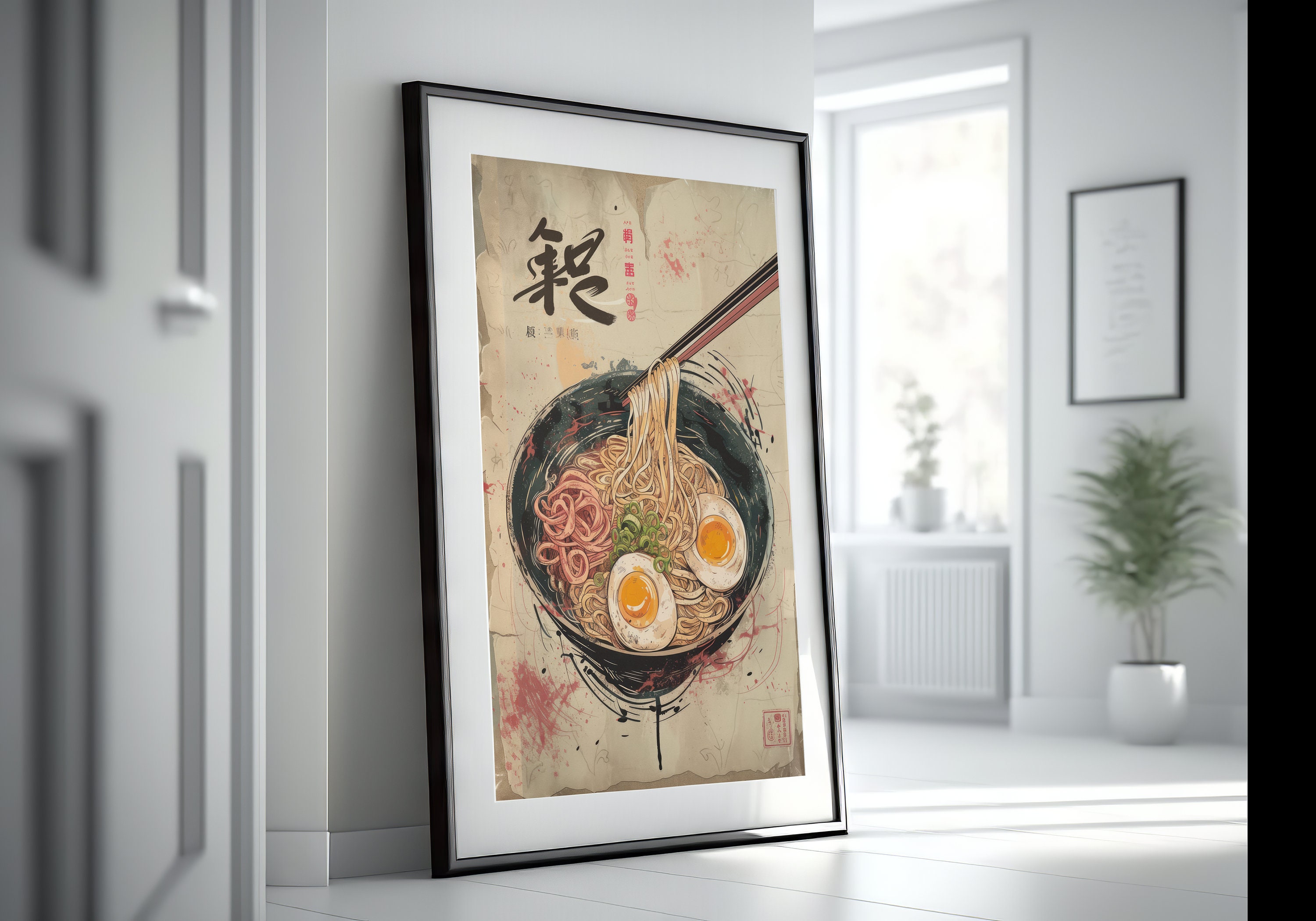 Ramen Poster, Japanese Poster, Ramen Wall Art, Japanese Print, Food ...