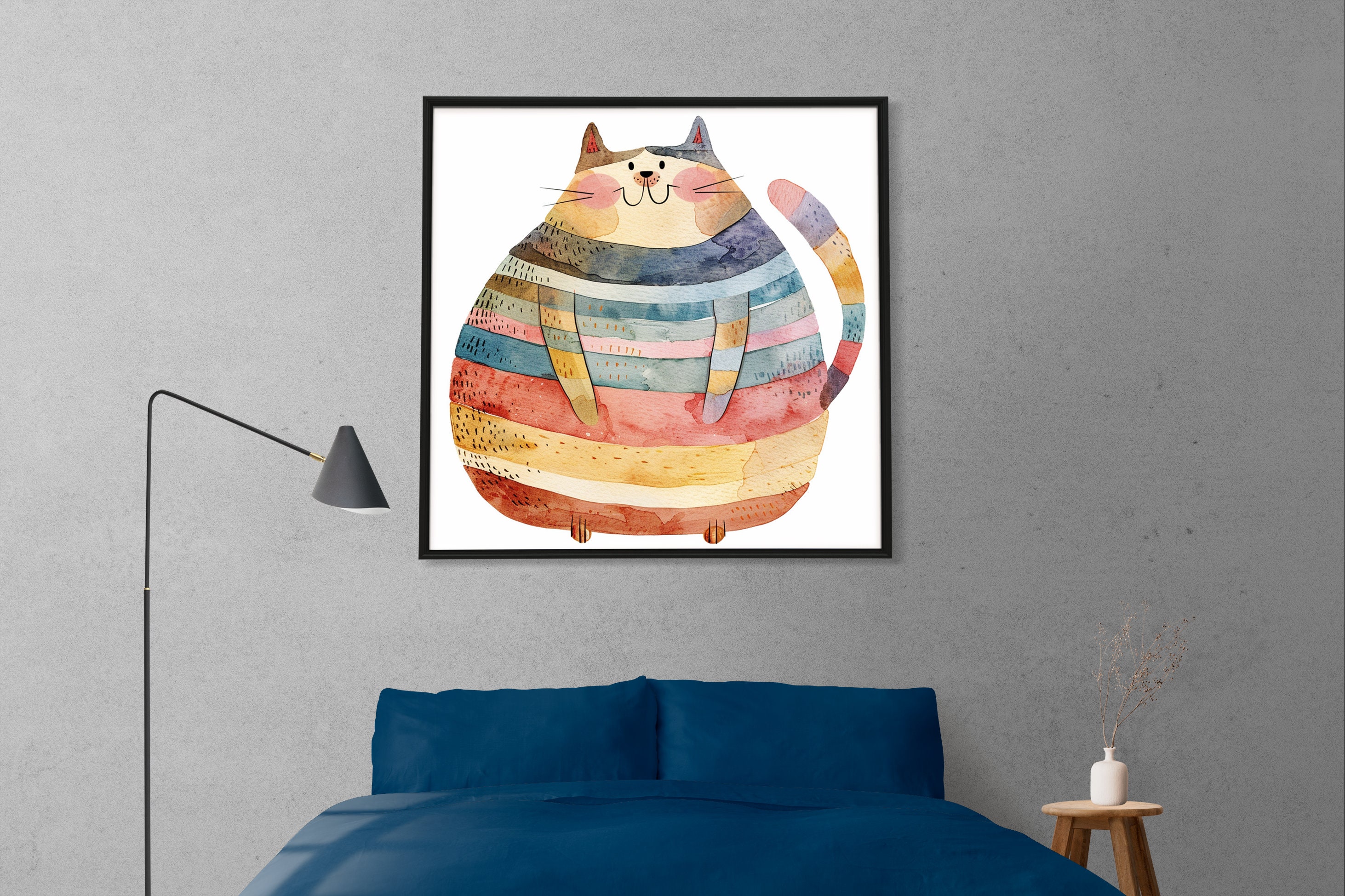 Cat Art Print, Cat Print, Cat Wall Art, Cat Wall Decor, Cat Wall ...