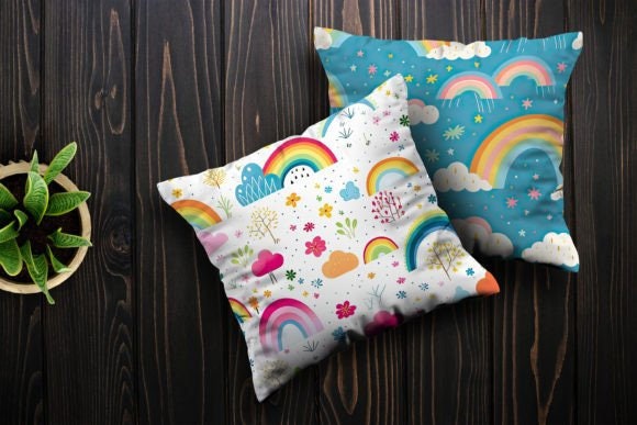 Rainbow Digital Paper | Rainbow Star Digital Paper | Rainbow Background ...