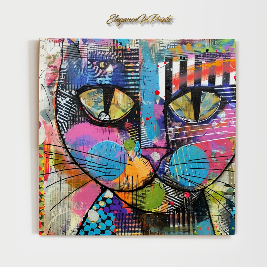 Cat Art Print, Cat Print, Cat Wall Art, Cat Wall Decor, Cat Wall ...