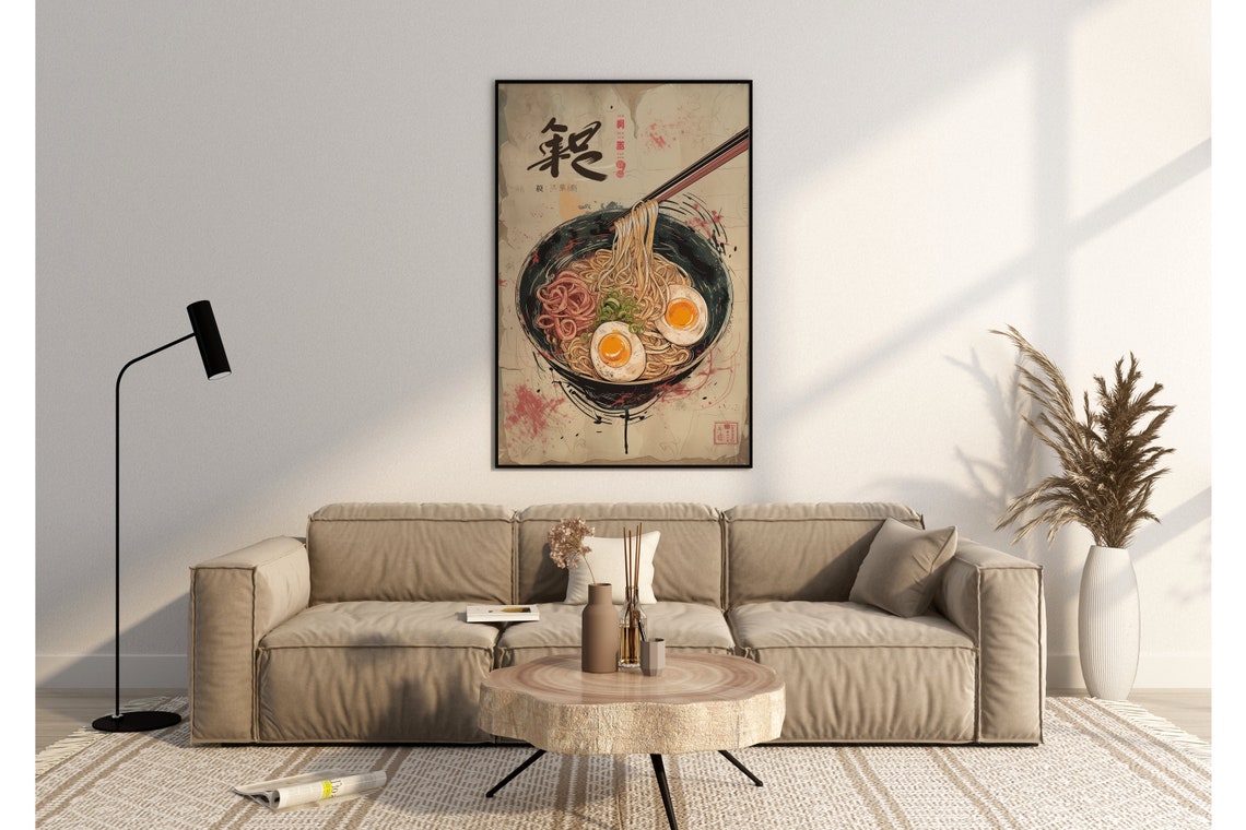 Ramen Poster, Japanese Poster, Ramen Wall Art, Japanese Print, Food ...