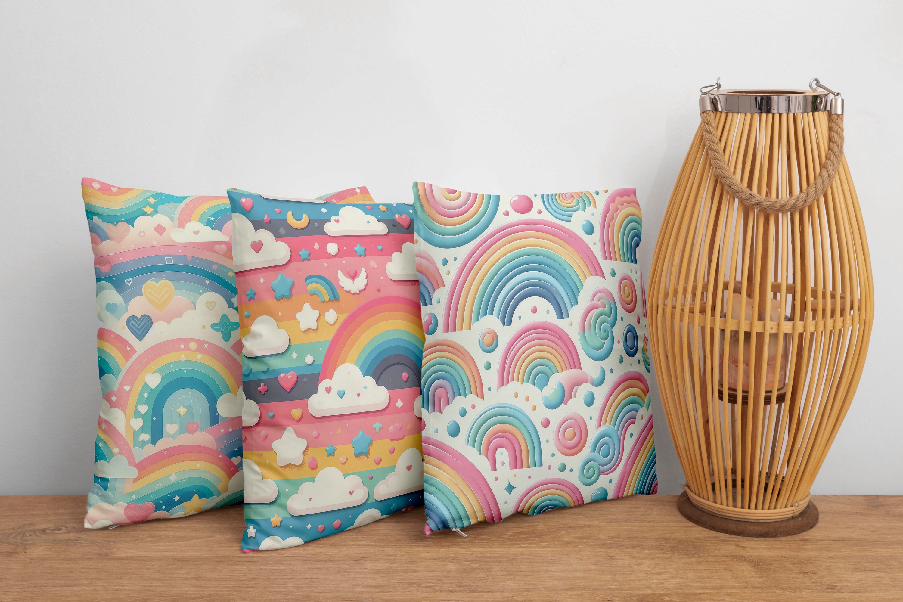 Rainbow Digital Paper, Rainbow Star Digital Paper, Rainbow Background ...