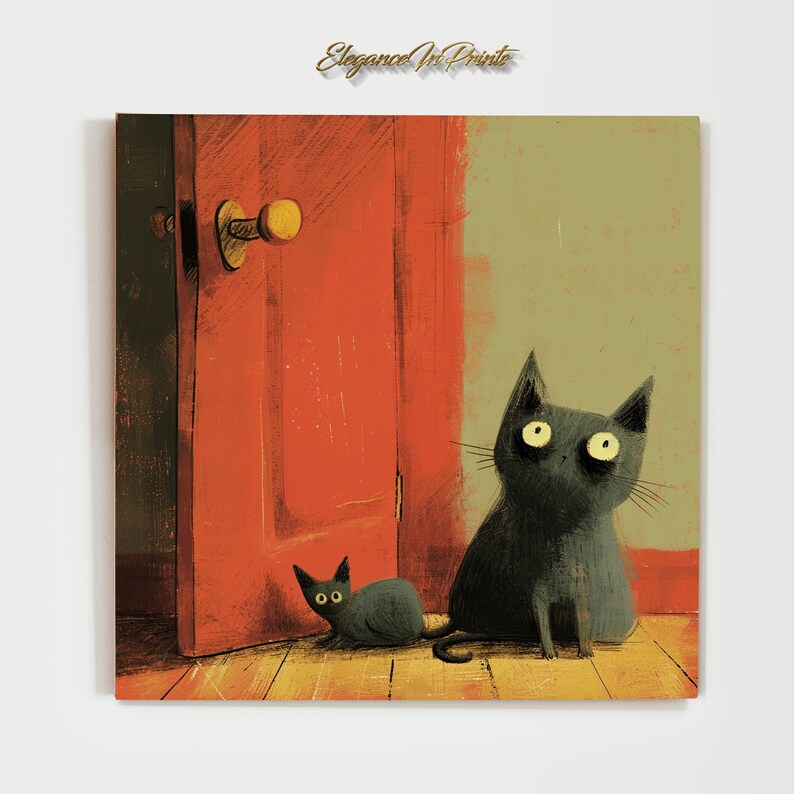 Cat Art Print, Cat Print, Cat Wall Art, Cat Wall Decor, Cat Wall ...