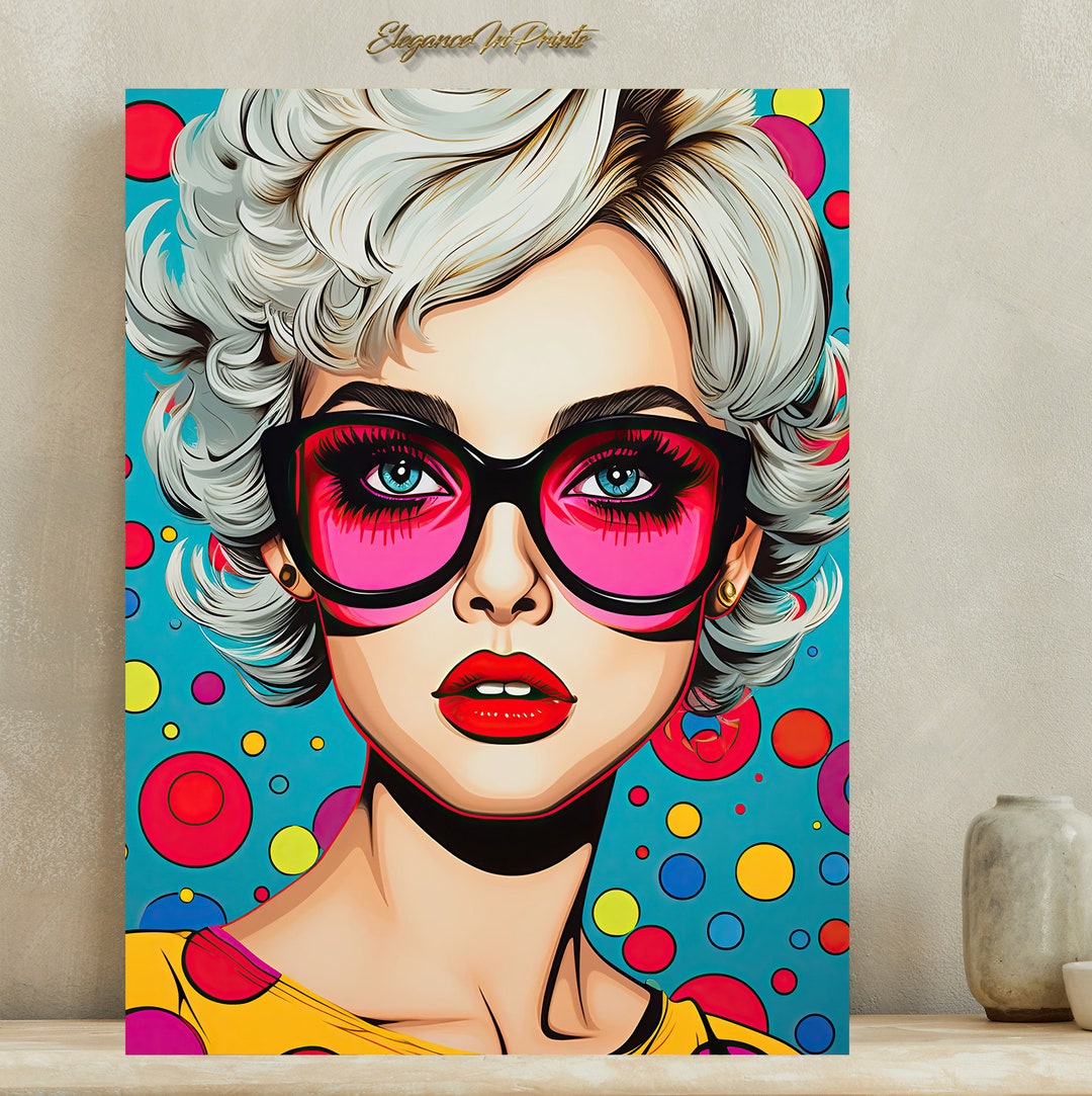 Pop Art Wall Art, Pop Art Print, Pop Art Wallpaper, Pop Culture Wall ...