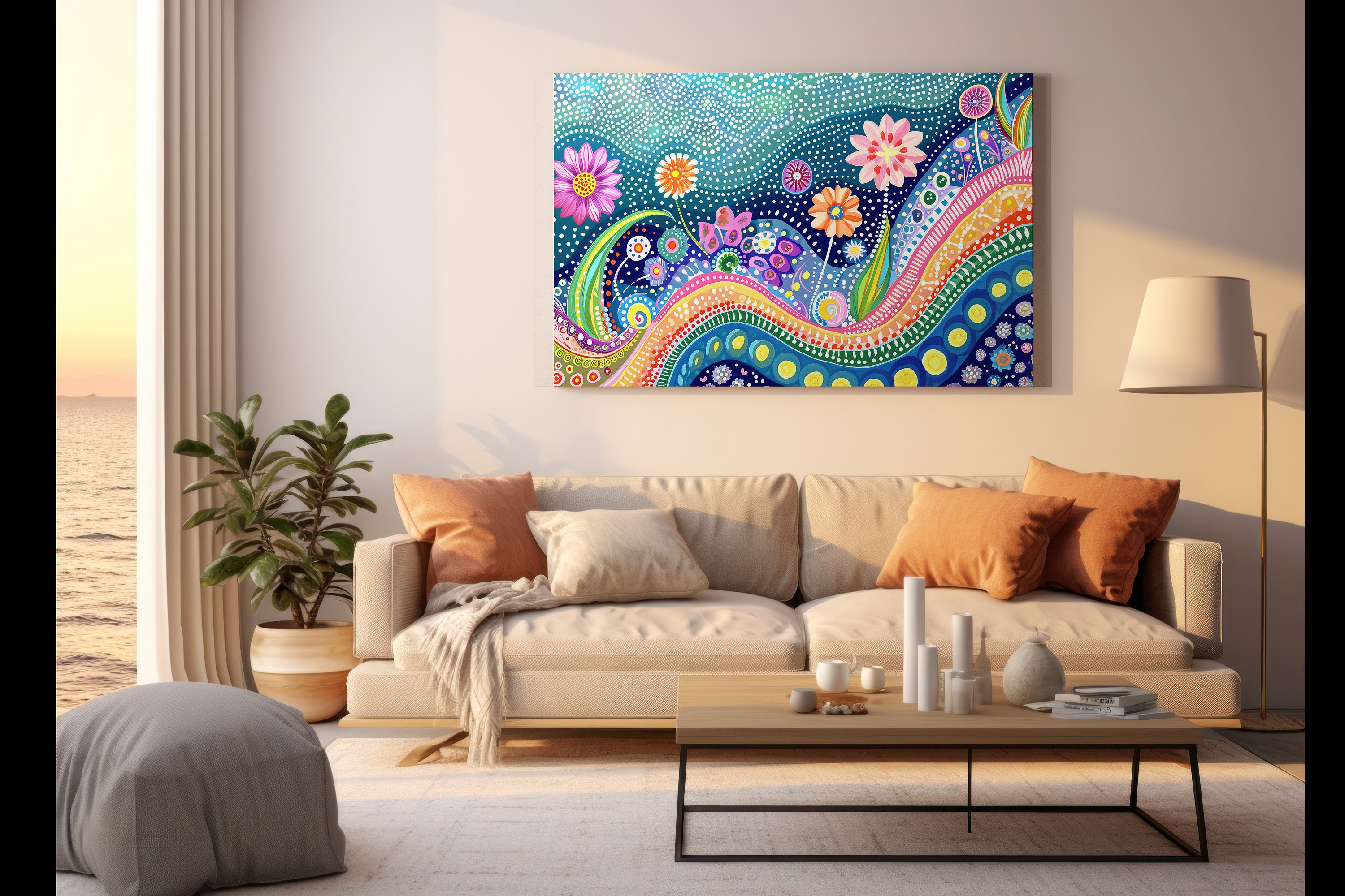 Aboriginal Wall Decor, Aboriginal Digital Art, Australian Aboriginal ...