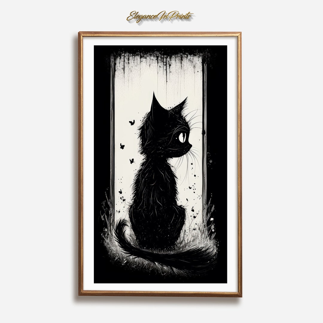 Cat Art Print, Cat Print, Cat Wall Art, Cat Wall Decor, Cat Wall ...