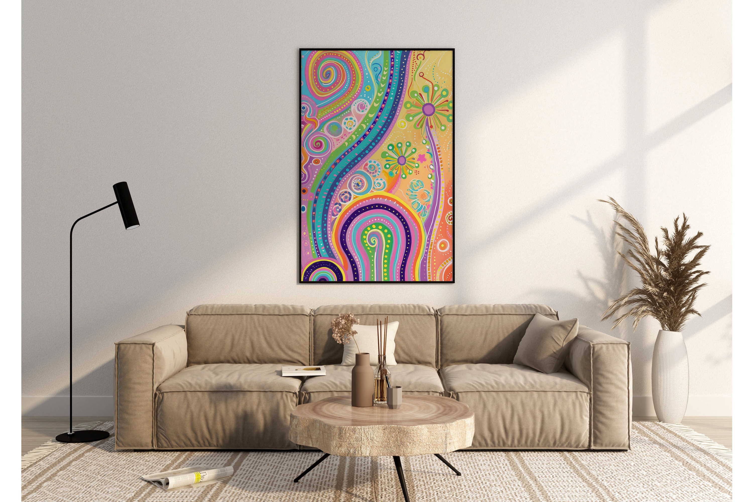 Aboriginal Wall Decor, Aboriginal Digital Art, Australian Aboriginal ...