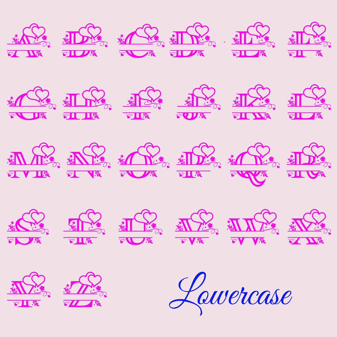 Love Monogram, Love Font Style, Love Font Symbol, Love Heart Font, Love ...