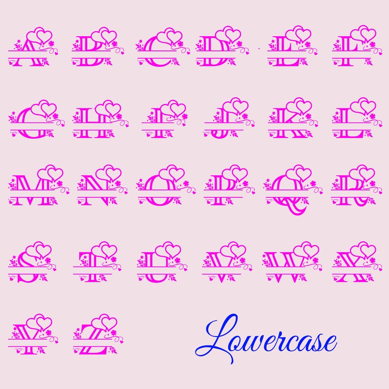 Love Monogram, Love Font Style, Love Font Symbol, Love Heart Font, Love ...