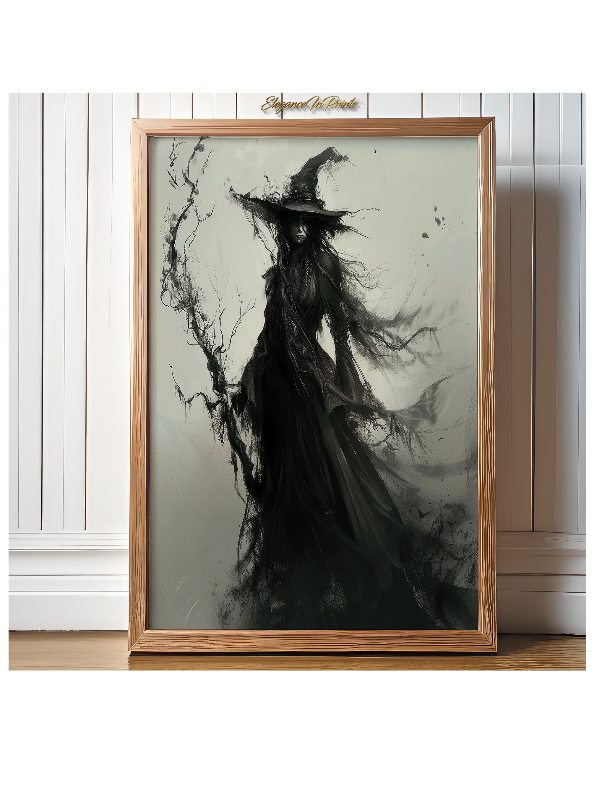 Witch Decor, Gothic Home Decor, Witch Poster, Witch Wall Art, Witch ...