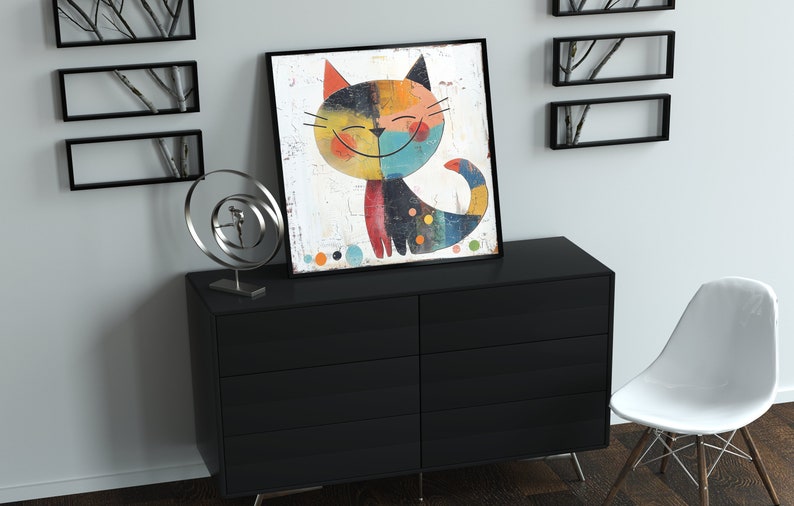 Cat Art Print, Cat Print, Cat Wall Art, Cat Wall Decor, Cat Wall ...