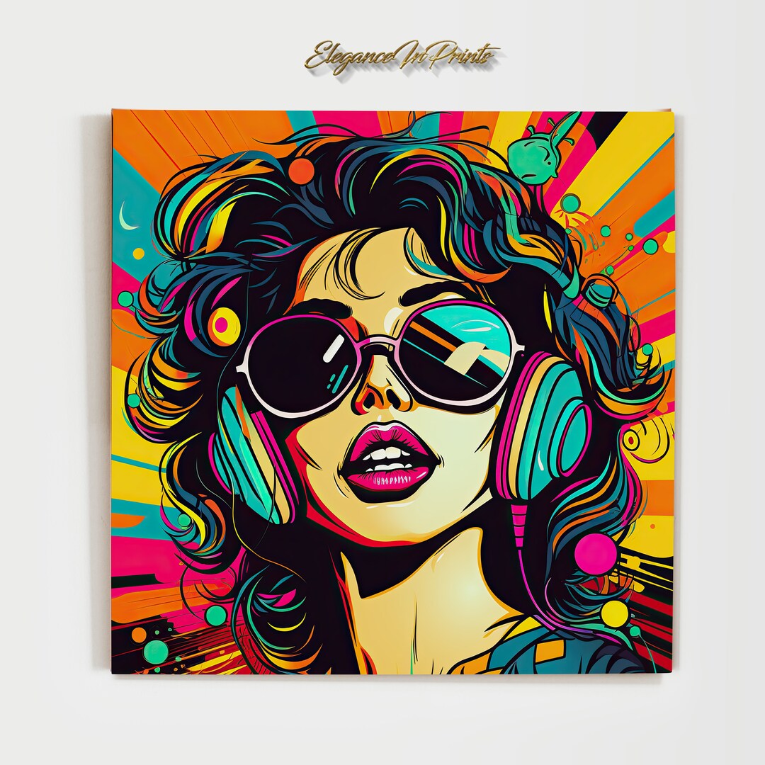Pop Art Wall Art, Pop Art Print, Pop Art Wallpaper, Pop Culture Wall ...