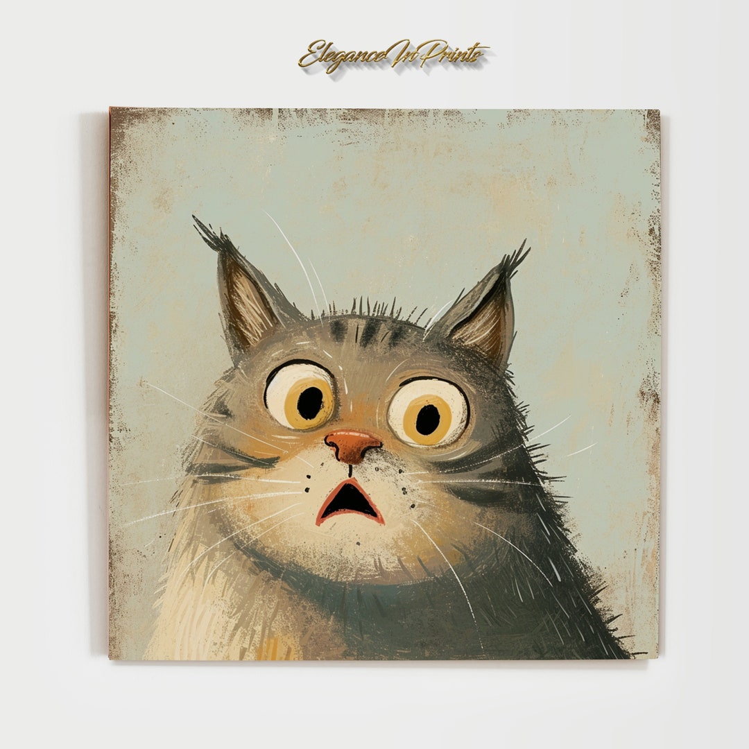 Cat Art Print, Cat Print, Cat Wall Art, Cat Wall Decor, Cat Wall ...