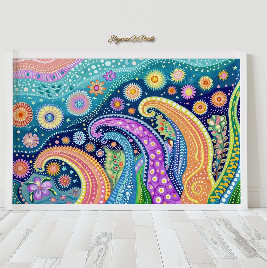 Aboriginal Wall Decor, Aboriginal Digital Art, Australian Aboriginal ...