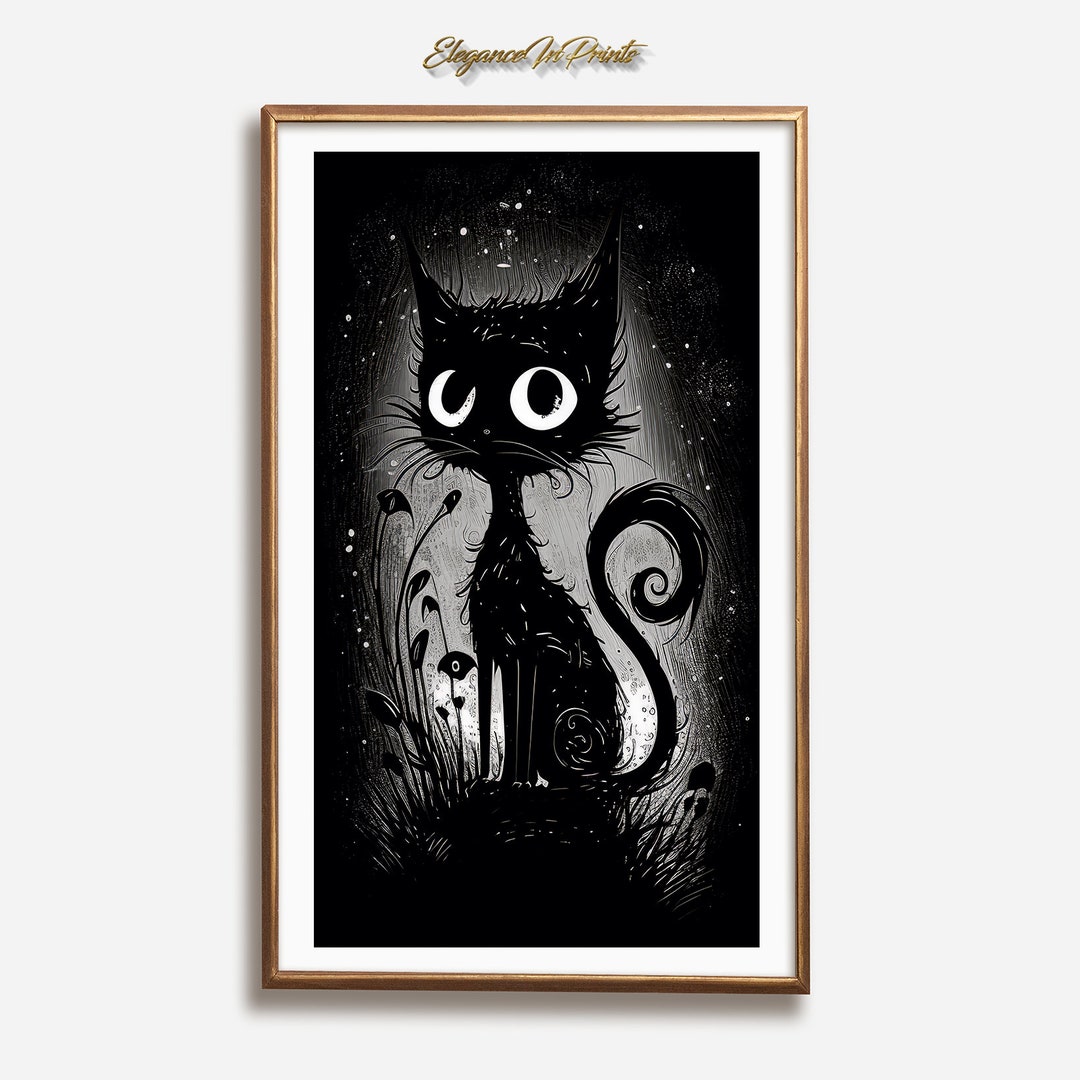 Cat Art Print, Cat Print, Cat Wall Art, Cat Wall Decor, Cat Wall ...