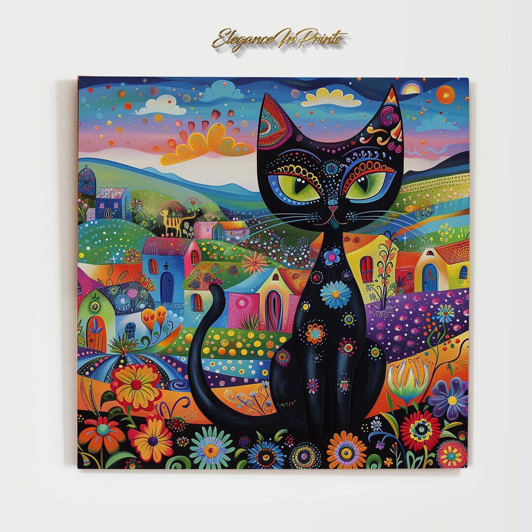 Cat Art Print, Cat Print, Cat Wall Art, Cat Wall Decor, Cat Wall ...