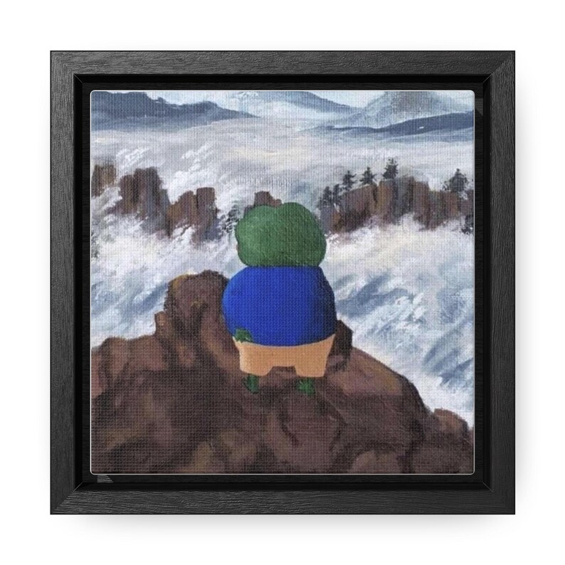 Pepe Above a Sea of Fog, Canvas, Painting - Etsy