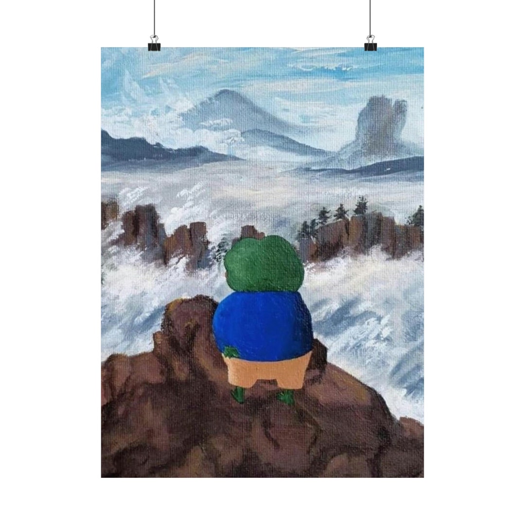 Pepe Above a Sea of Fog Poster - Etsy