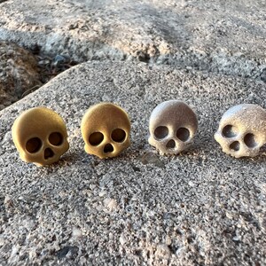 Skull Studs Gold Skull Silver Skull Skull Earrings - Etsy