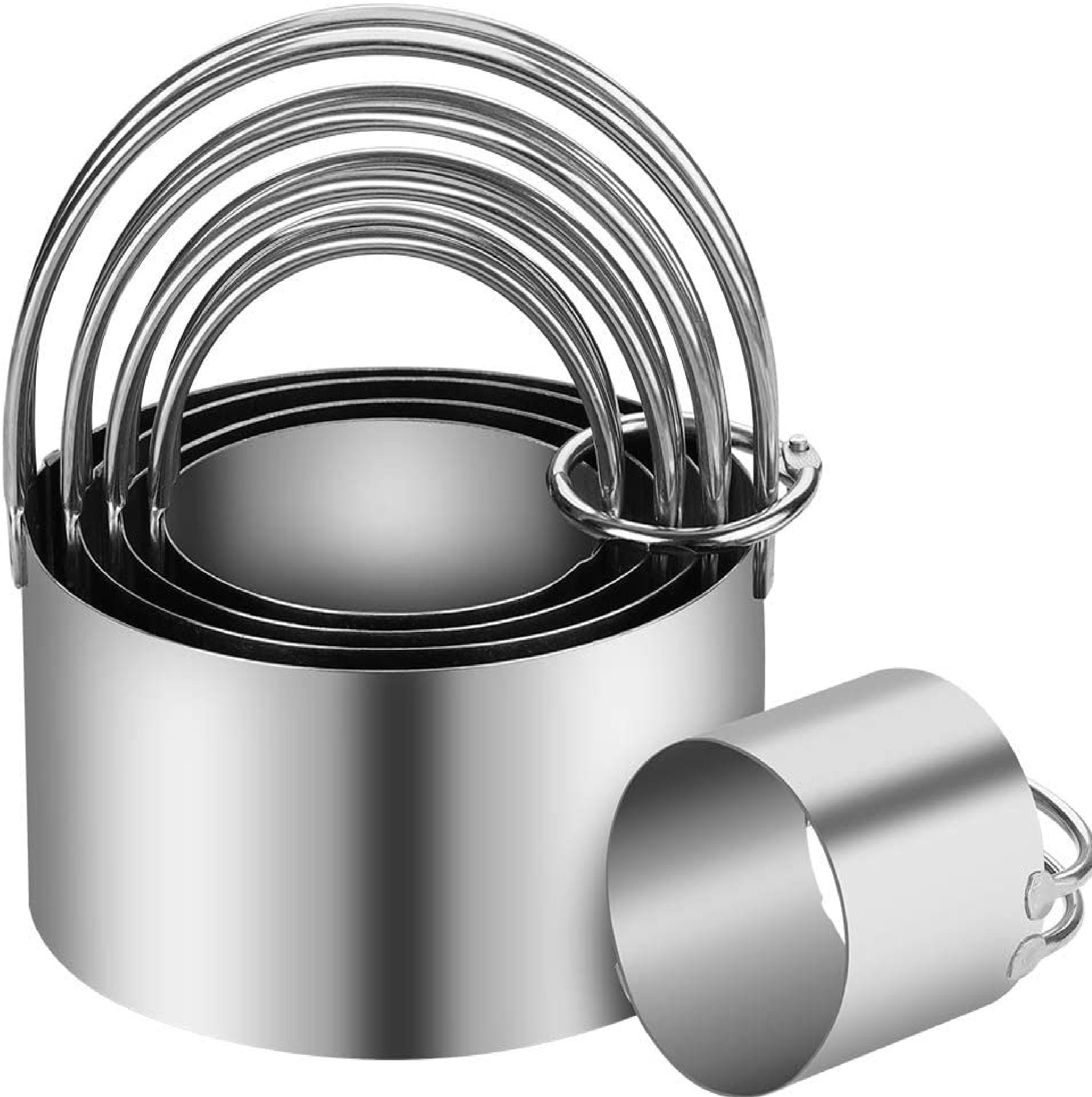 Stainless Steel Round Cookie Cutter ,pieces Big Size Circle Pastry ...