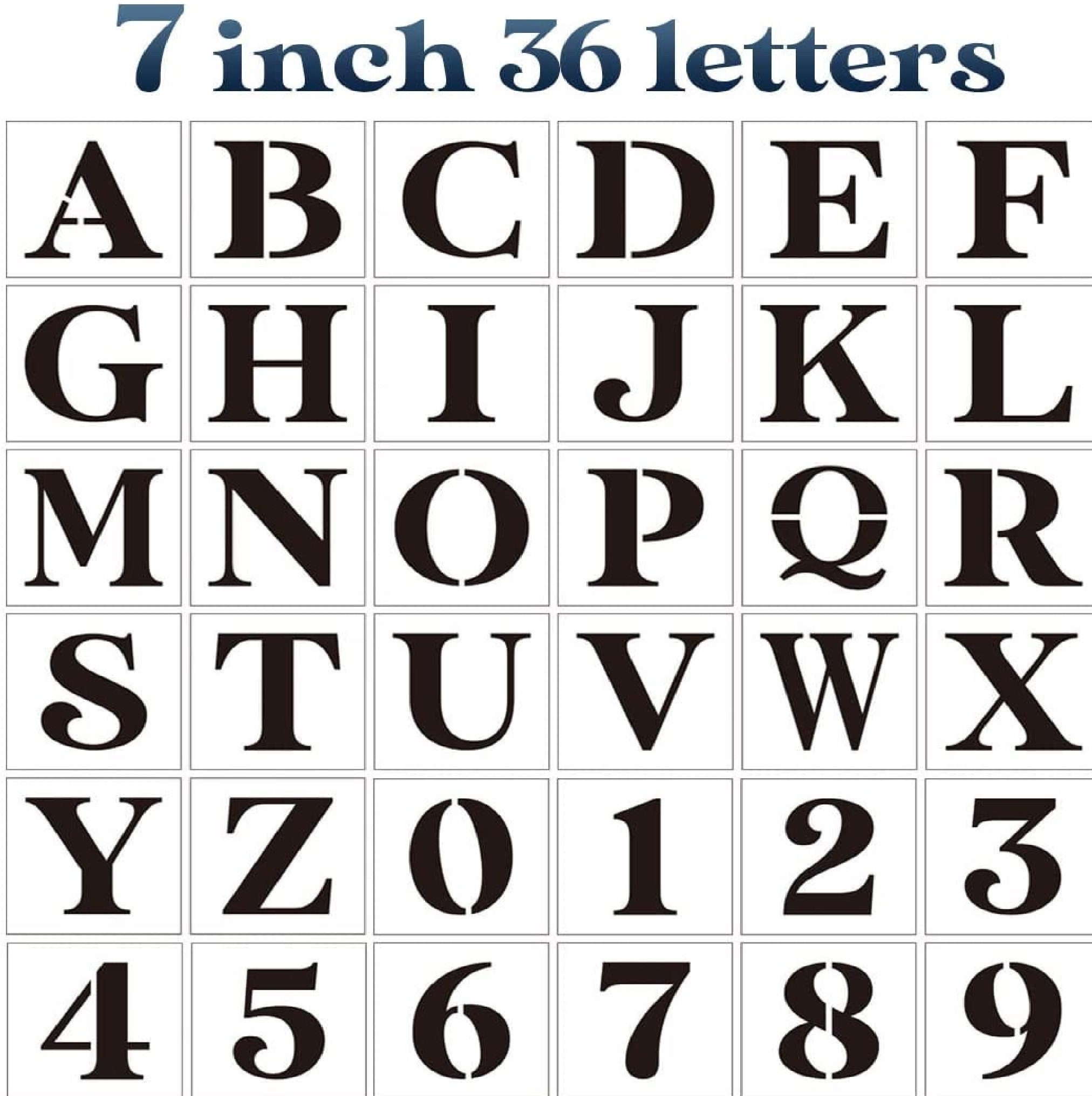 Letter Stencils for Painting on Wood 6 Inch Stencils Letter Alphabet ...