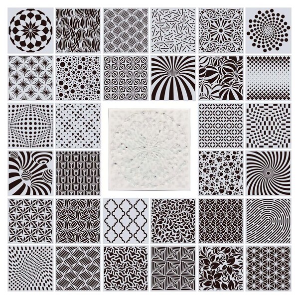 Geometric Stencil - Etsy