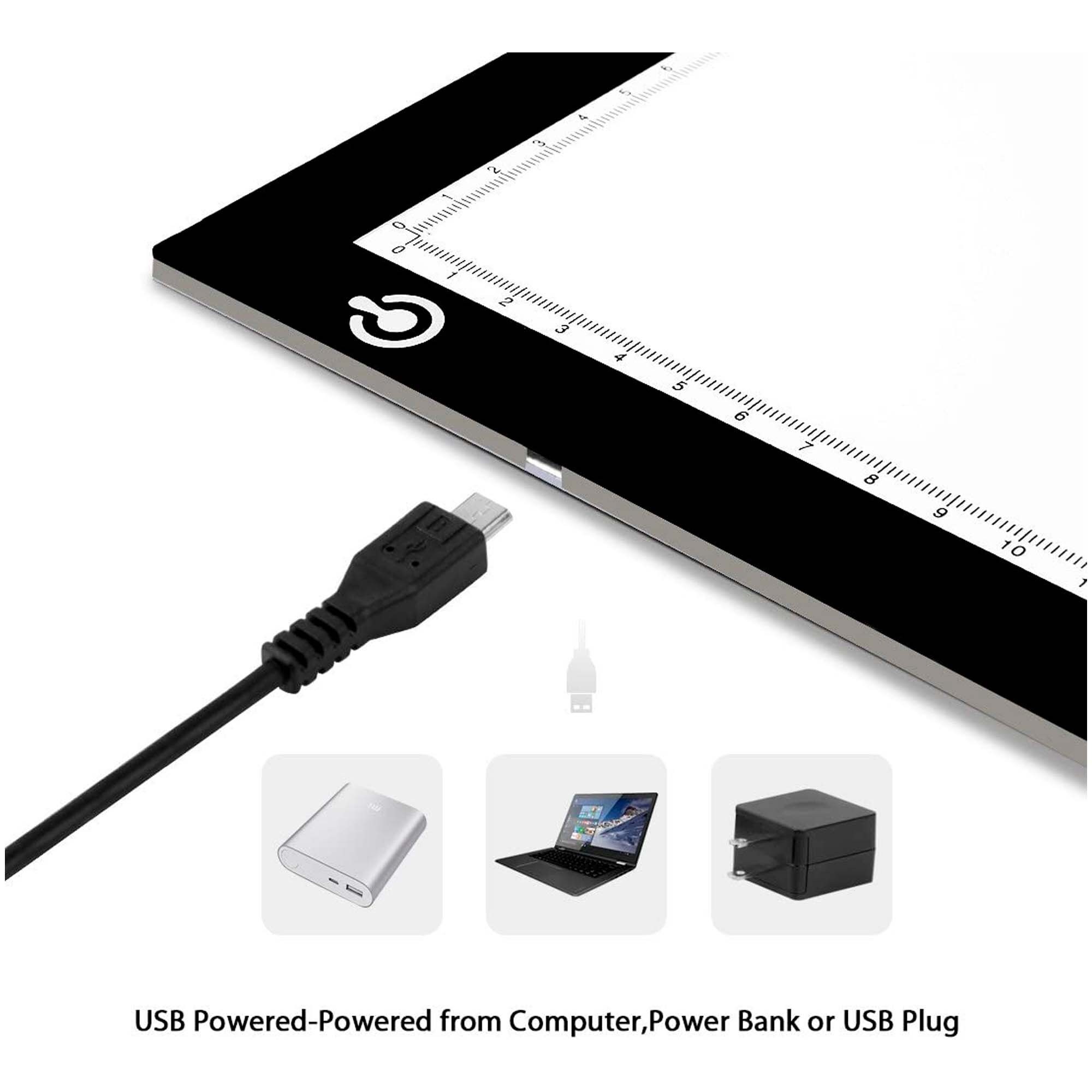 A4 LED Copy Board Light Tracing Box, Ultra-thin Adjustable USB - Etsy