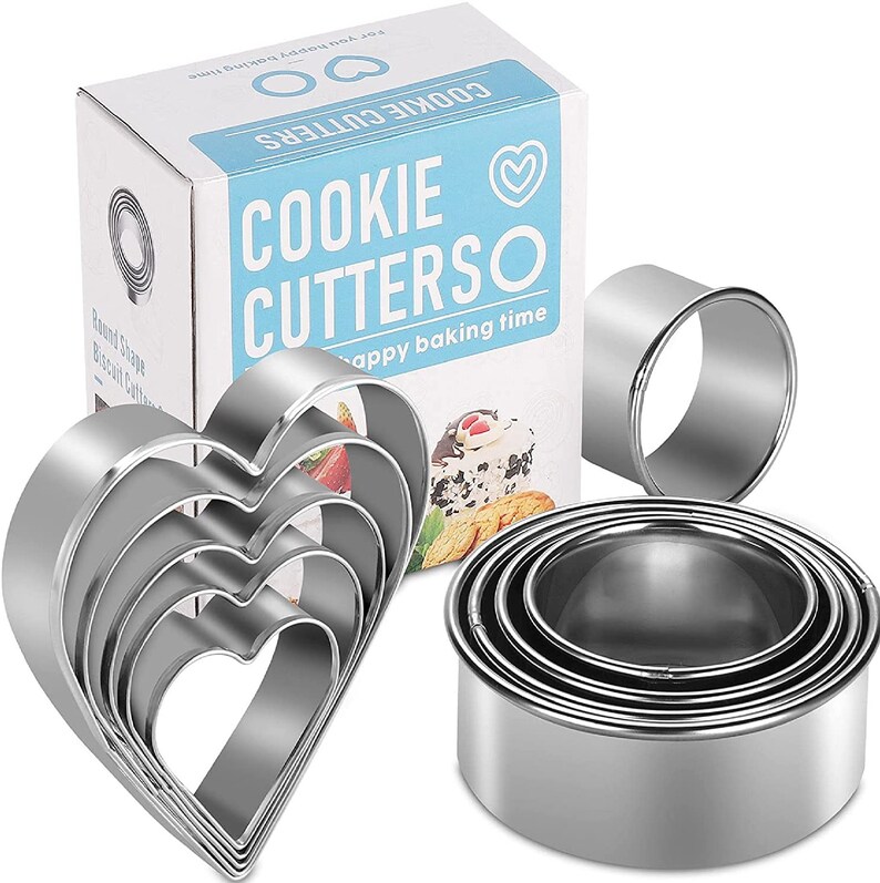 Stainless Steel Round Cookie Cutter ,pieces Big Size Circle Pastry ...