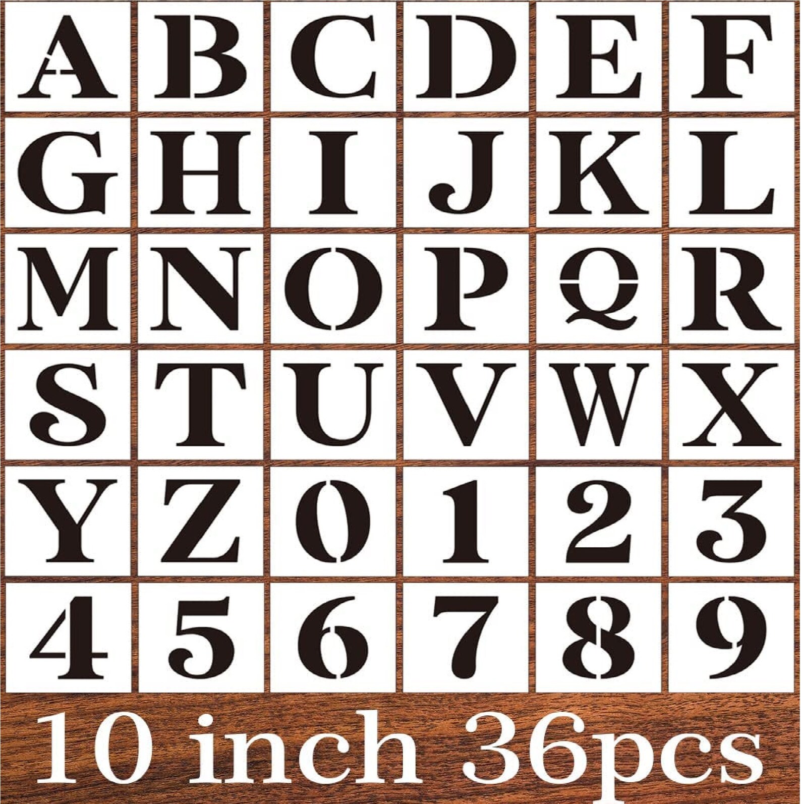 Letter Stencils for Painting on Wood 6 Inch Stencils Letter Alphabet ...