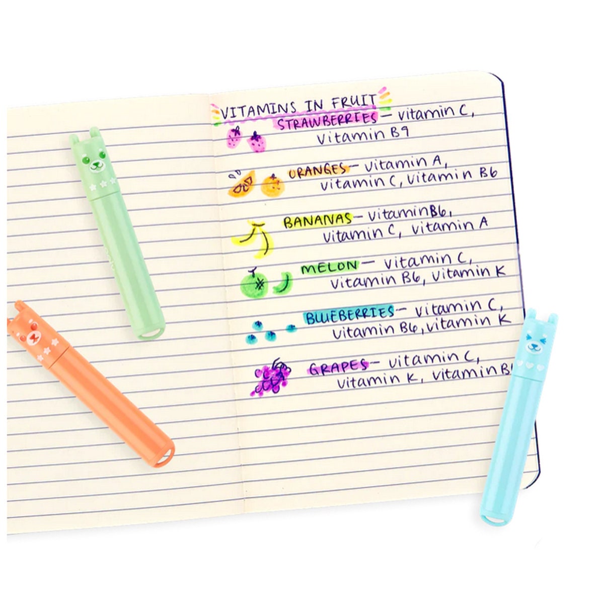 Beary Sweet Mini Scented Highlighters - Etsy